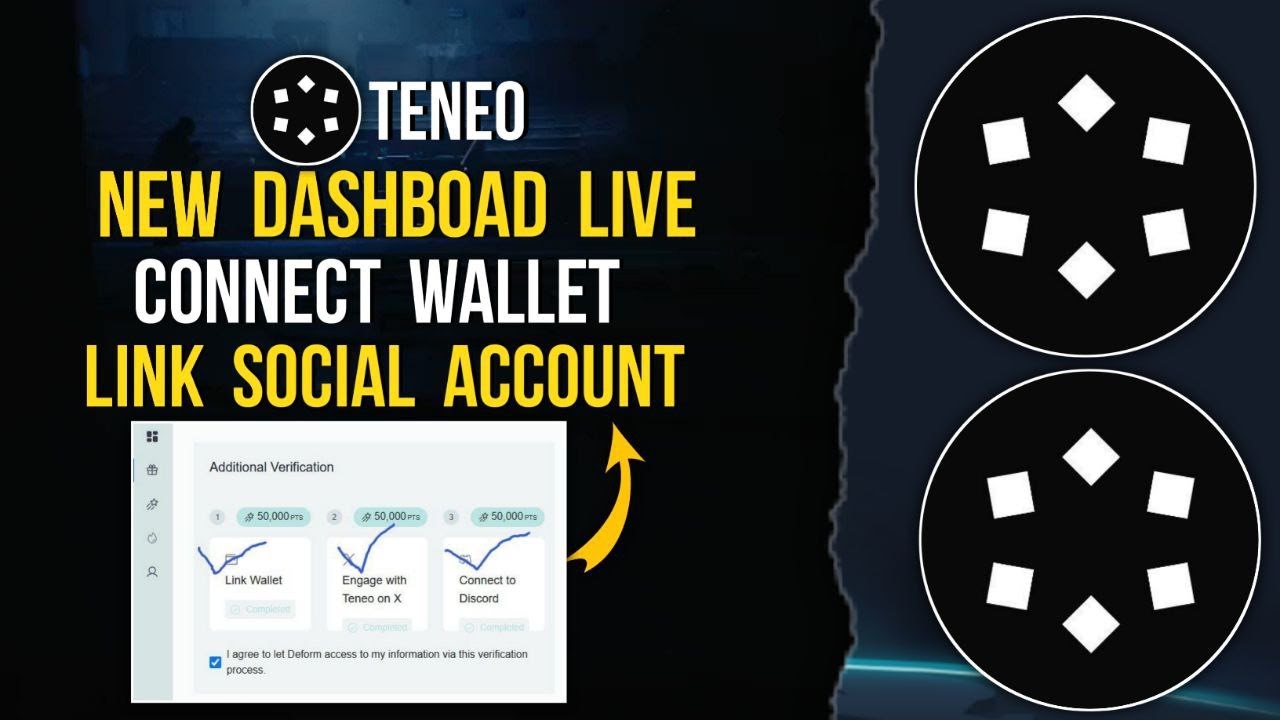 TENEO Wallet Connect | New Dashboard Live | Social Accounts Linking #teneo - YouTube