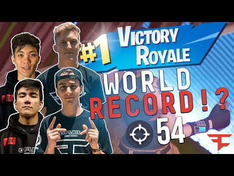 THE *NEW* FORTNITE WORLD RECORD - 54 Kills