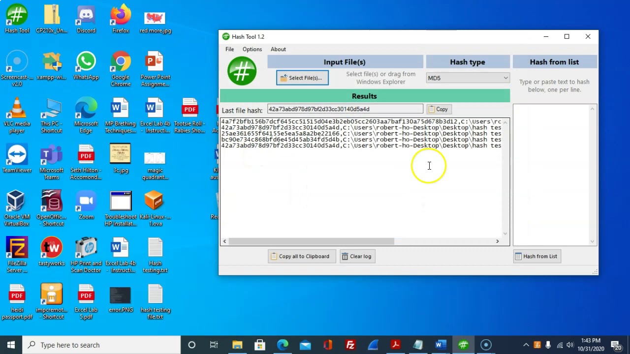 Cryptography Hash Tool 12 Youtube