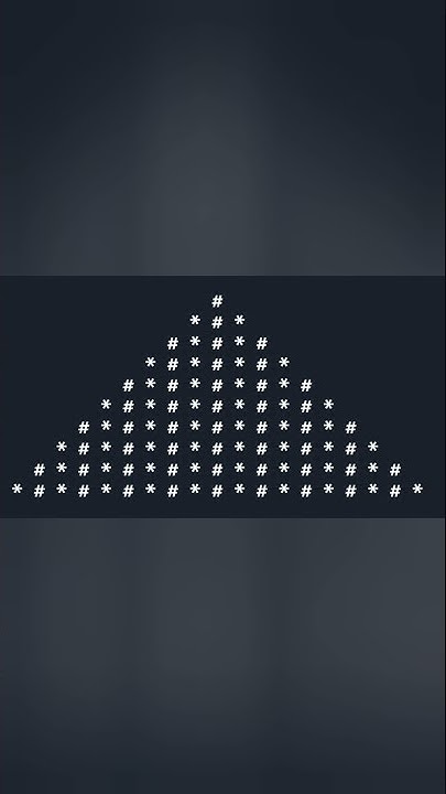 #Shorts🔥 Java Program Print Pyramid With using Stars and Hatch Symbol . - YouTube