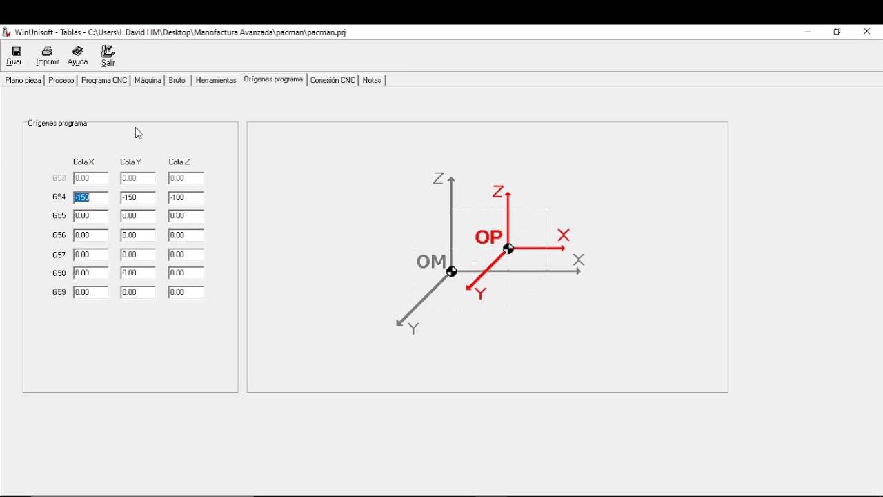 Manufactura Avanzada tema 4 - simulación WinUnisoft logo Pac-Man - YouTube