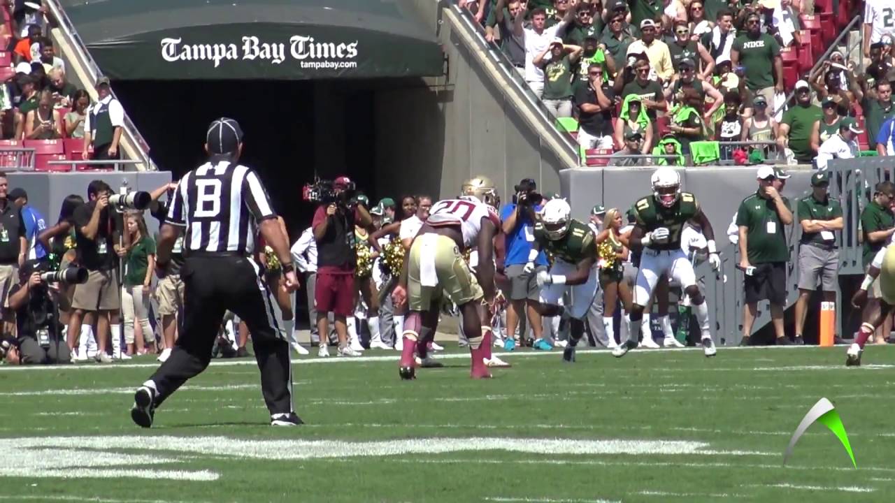 Rodney Adams, USF 84 yard TD catch vs FSU - YouTube