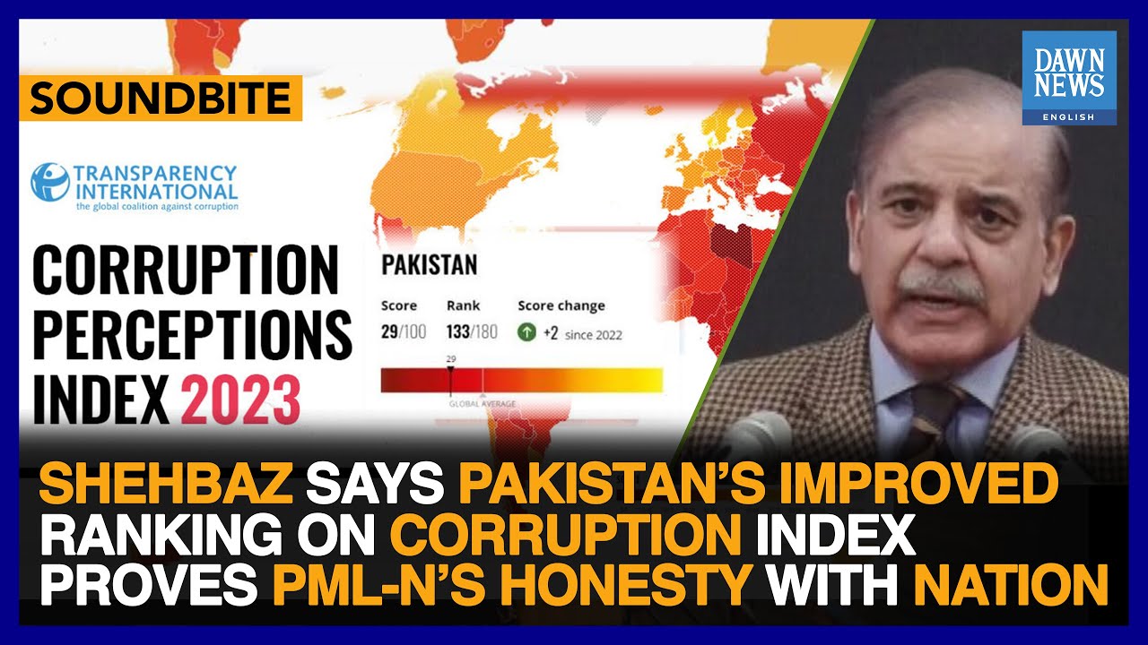 Shehbaz Sharif Says Pakistan’s Improved Ranking On Corruption Index ...