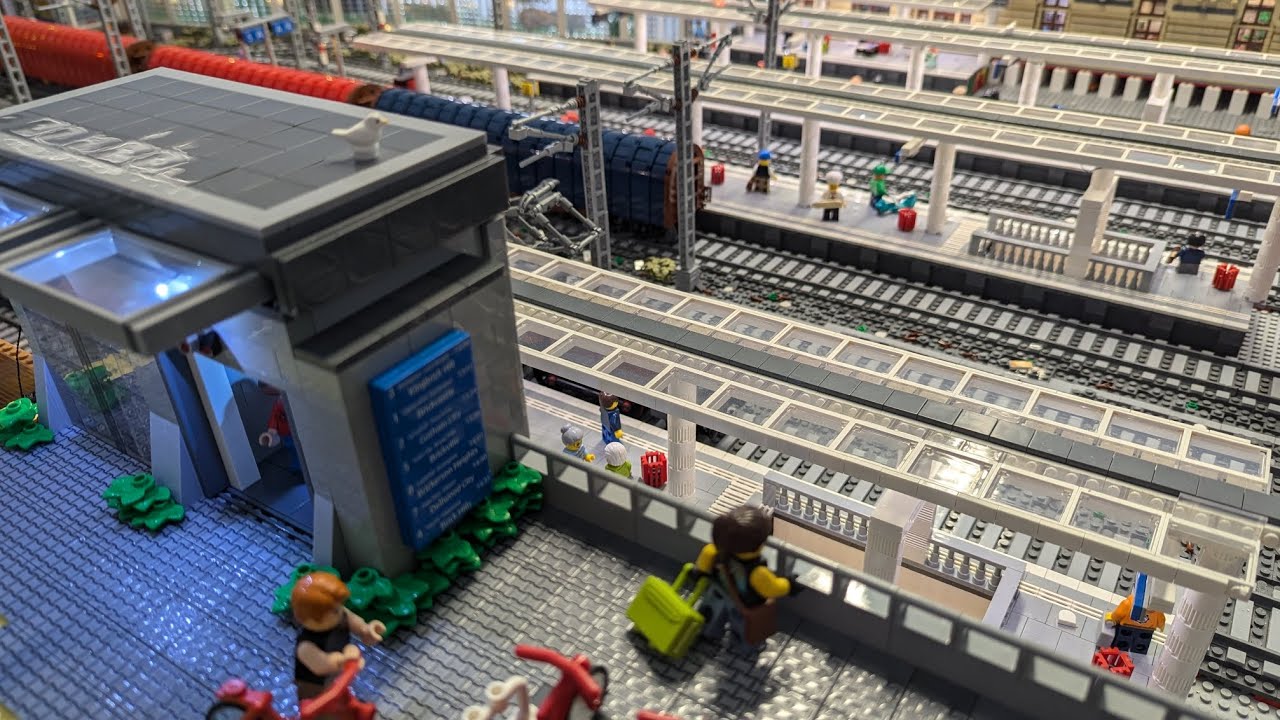 Final LEGO® Touches: Completed Elevators & Car Rental at the Station! 🚗 ...