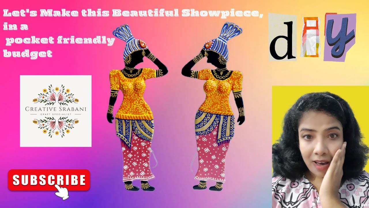 Expensive Showpiece making with Clay, DIY craft, Home decor making ...