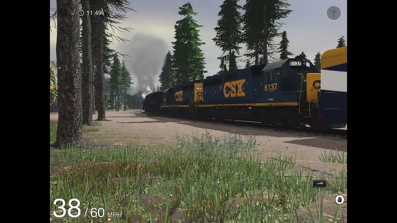 Chesapeake and Ohio 2705 and Csx 2518 - YouTube
