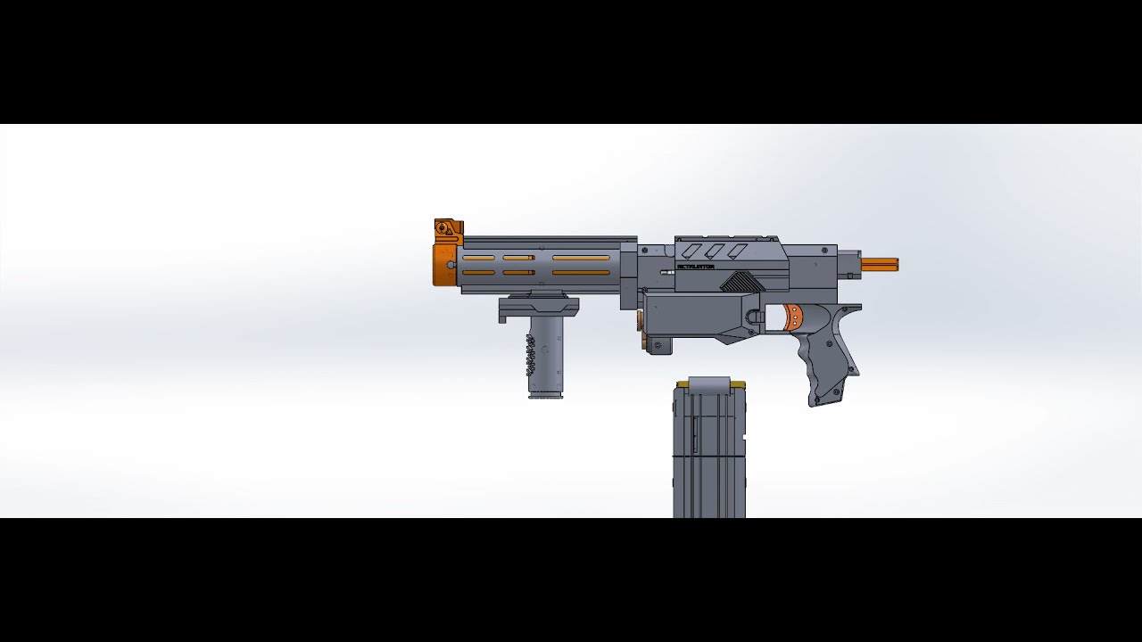 Nerf Gun Animation - YouTube