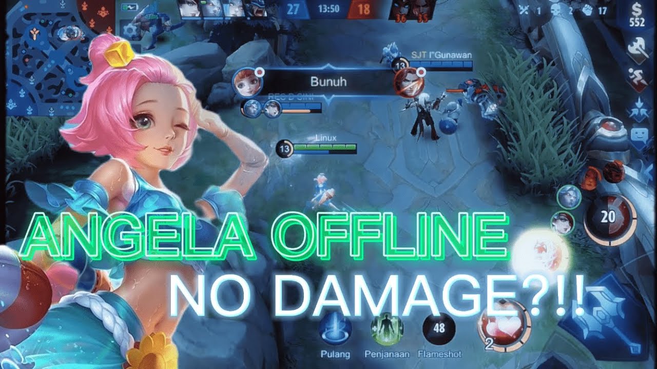 ANGELA NO ROAM NO DAMAGE?? *BUILD ANGELA OFFLINE NO DAMAGE - YouTube