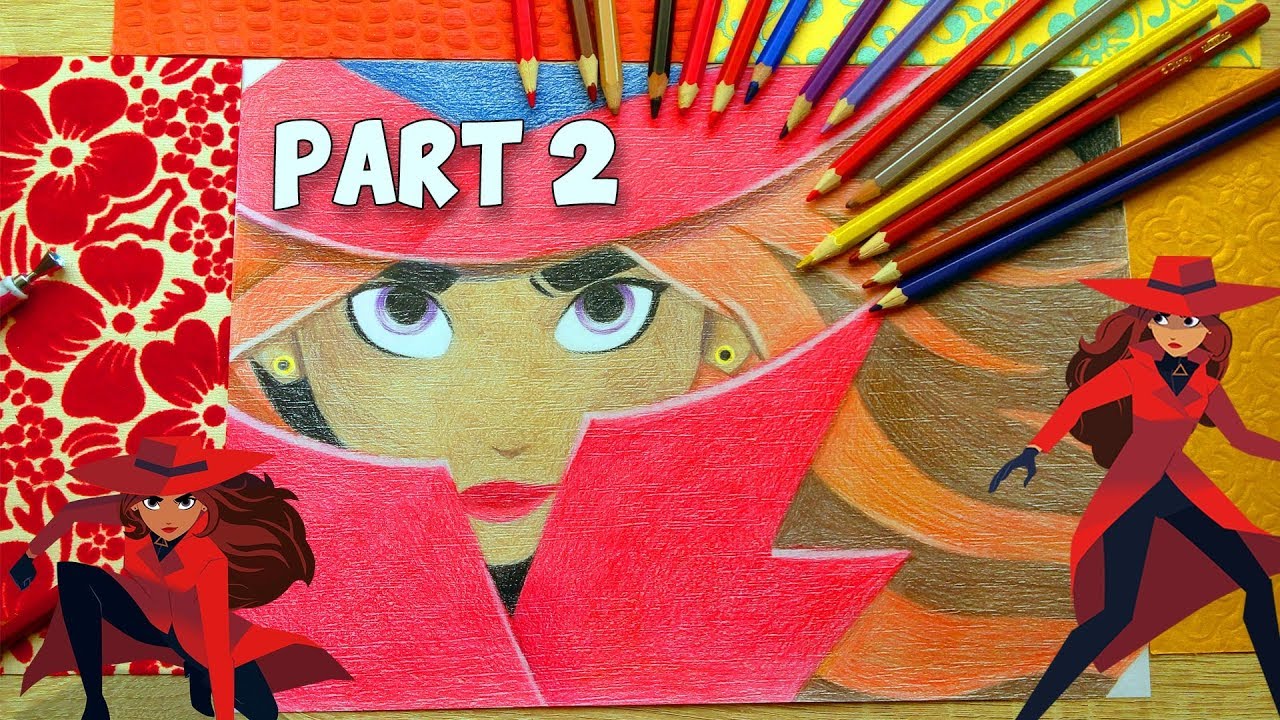 How to draw Carmen Sandiego by pencil | part #2 - YouTube