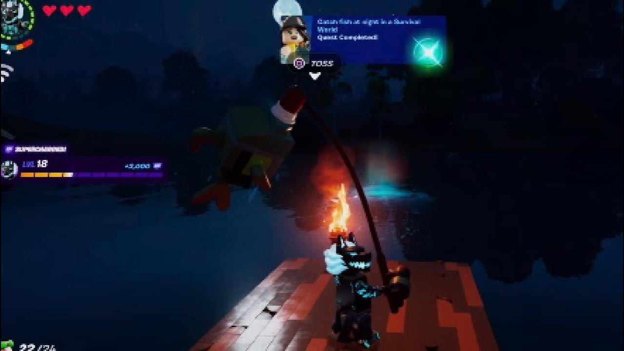 FORTNITE LEGO - Go Fish! Quests fishing - YouTube