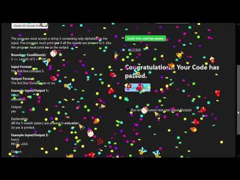 Skillrack Daily Challenge-Check All Vowels Present-(Program Id-8668)-18/04/23 in c with ...