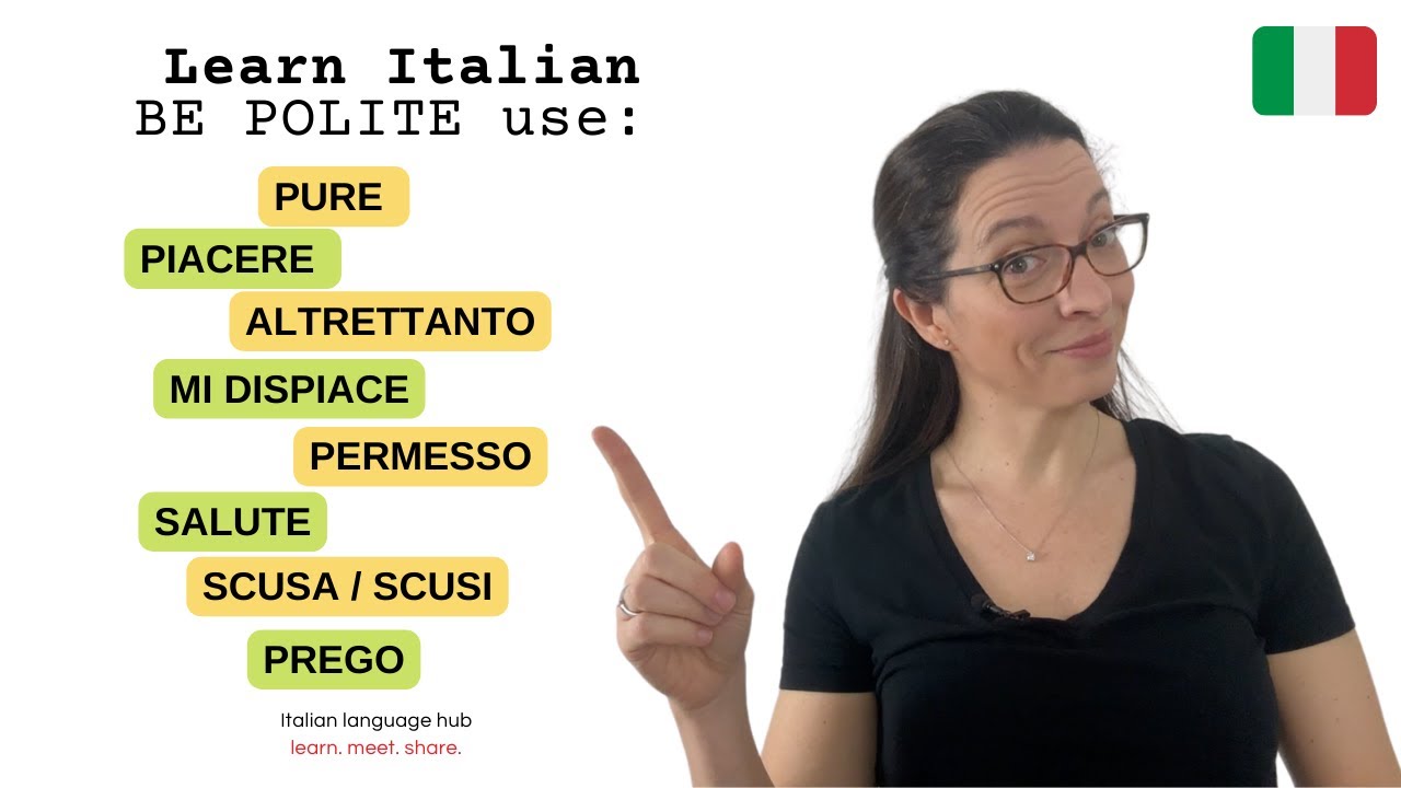 8 Essential Italian words to be polite in Italian #learnitalian - YouTube