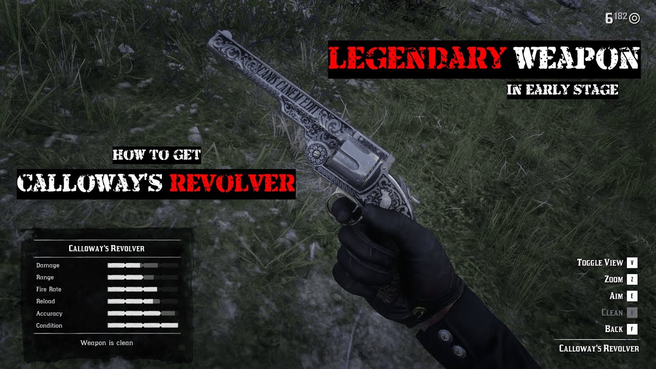 How to Get Legendary Weapon Calloway's Revolver in Early Stage | RDR2 ...