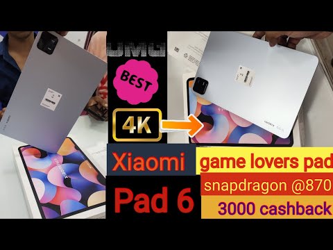 Xiaomi Pad 6 | Qualcomm Snapdragon @870 | unboxing Xiaomi Pad 6 | 3000 bank discount | battry ...