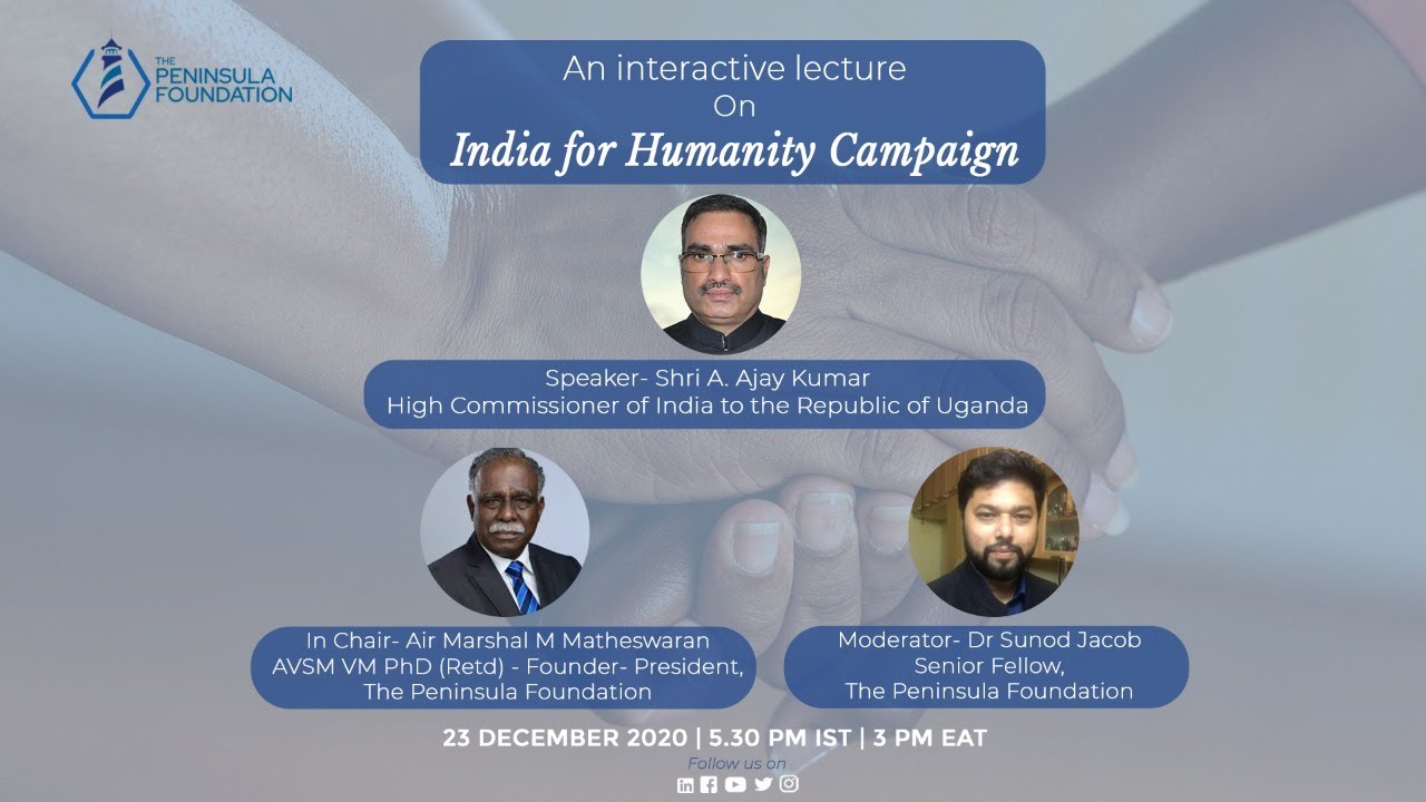 India for Humanity Campaign | High Commissioner of India to Republic of ...