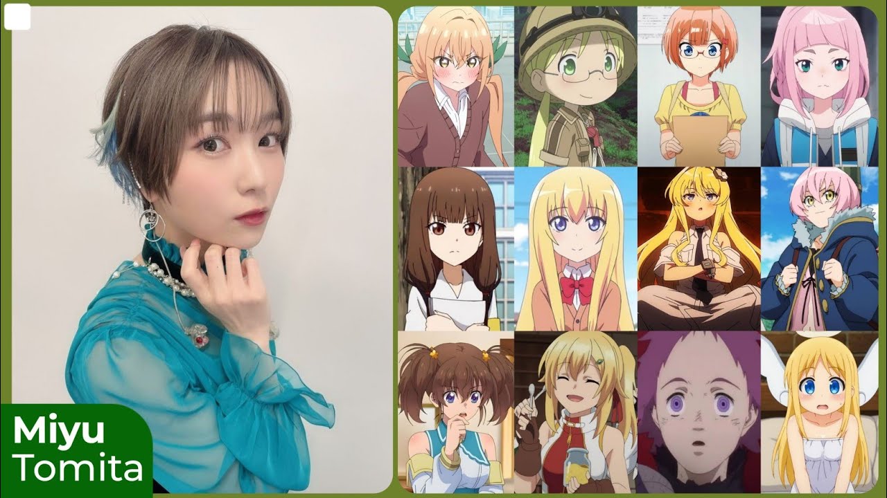 Miyu Tomita [富田 美憂] Top Same Voice Characters Roles - YouTube