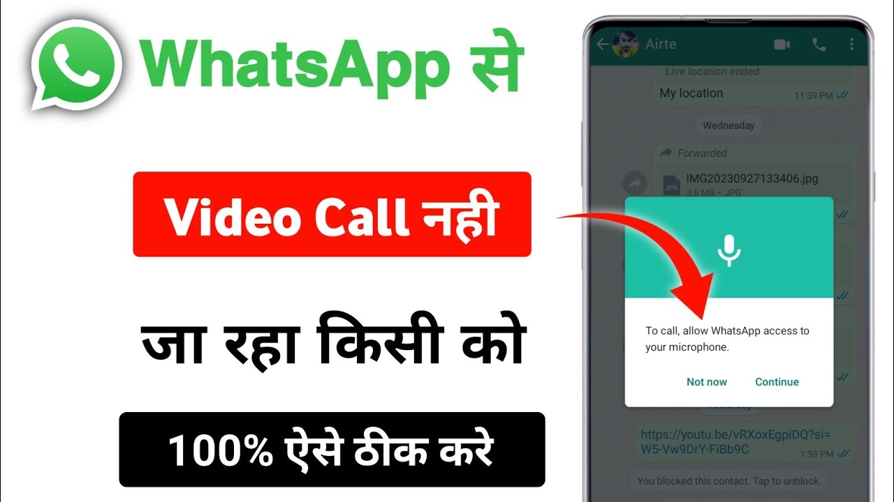 To video call allow whatsapp access to your camera tap settings ...