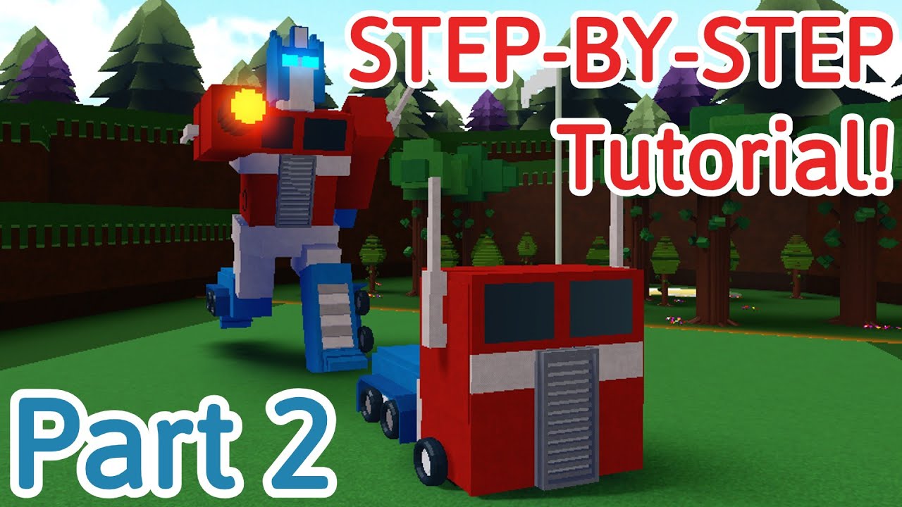 Transforming Optimus Prime in Build a Boat TUTORIAL Part 2! - YouTube
