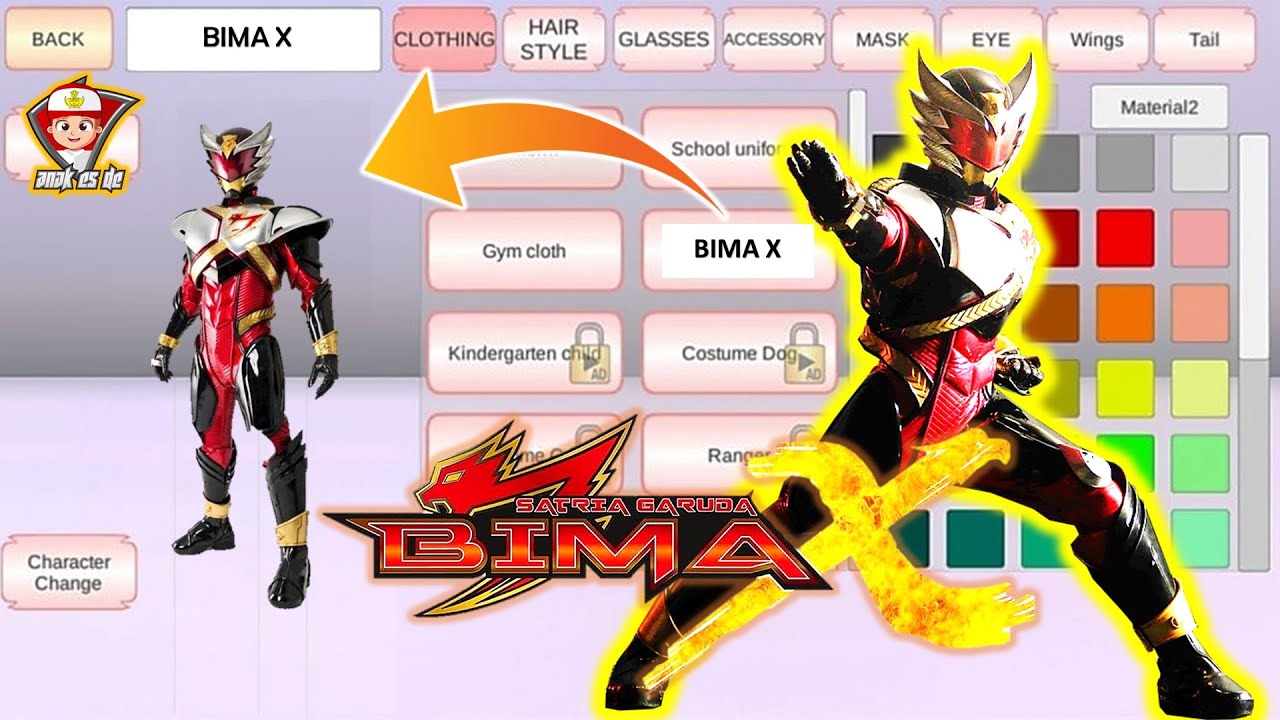 Ada Karakter Baru BIMA SATRIA GARUDA di | Sakura School Simulator ...