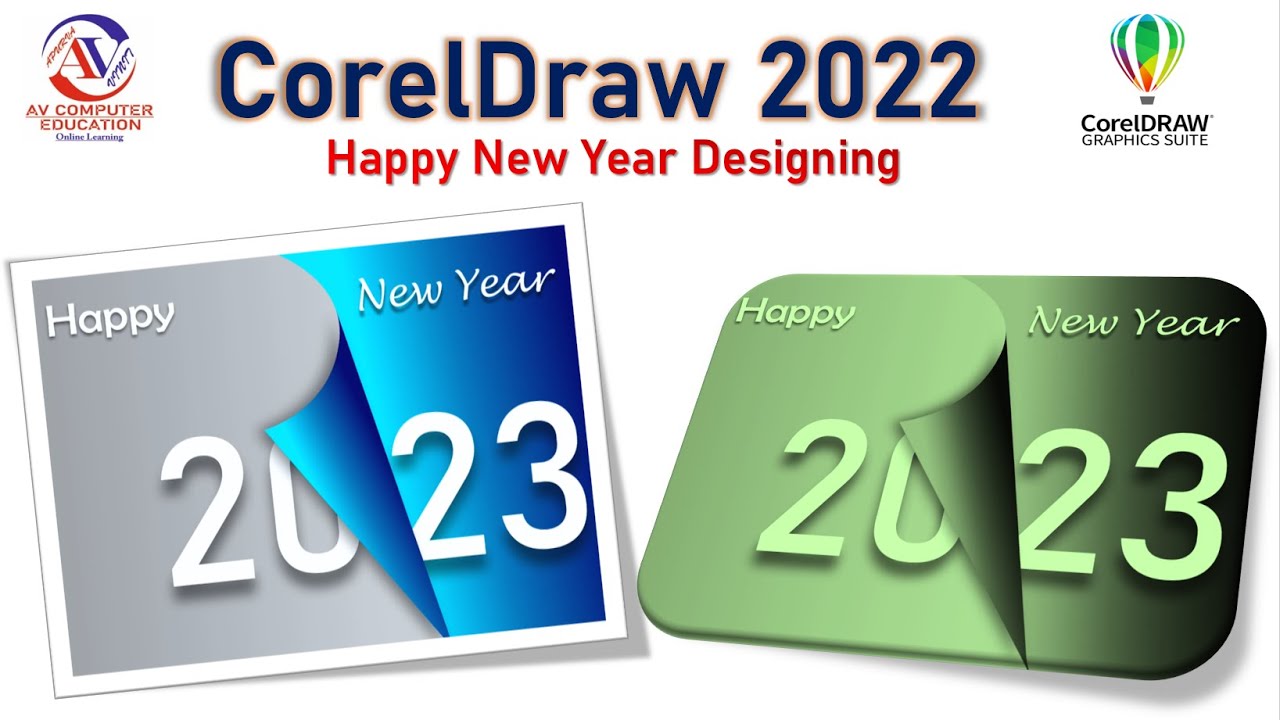 Coreldraw banner design || happy new year coreldraw design - YouTube