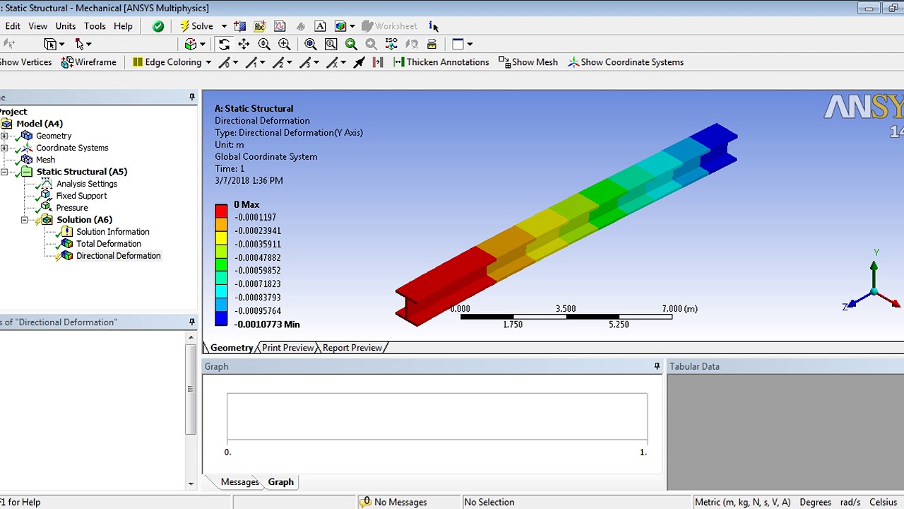 Ansys Workbench Static Structure I section - YouTube