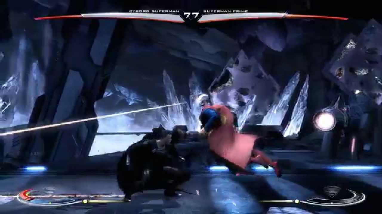 Injustice Gods Among Us - Classic Cyborg Superman vs Superman-Prime ...