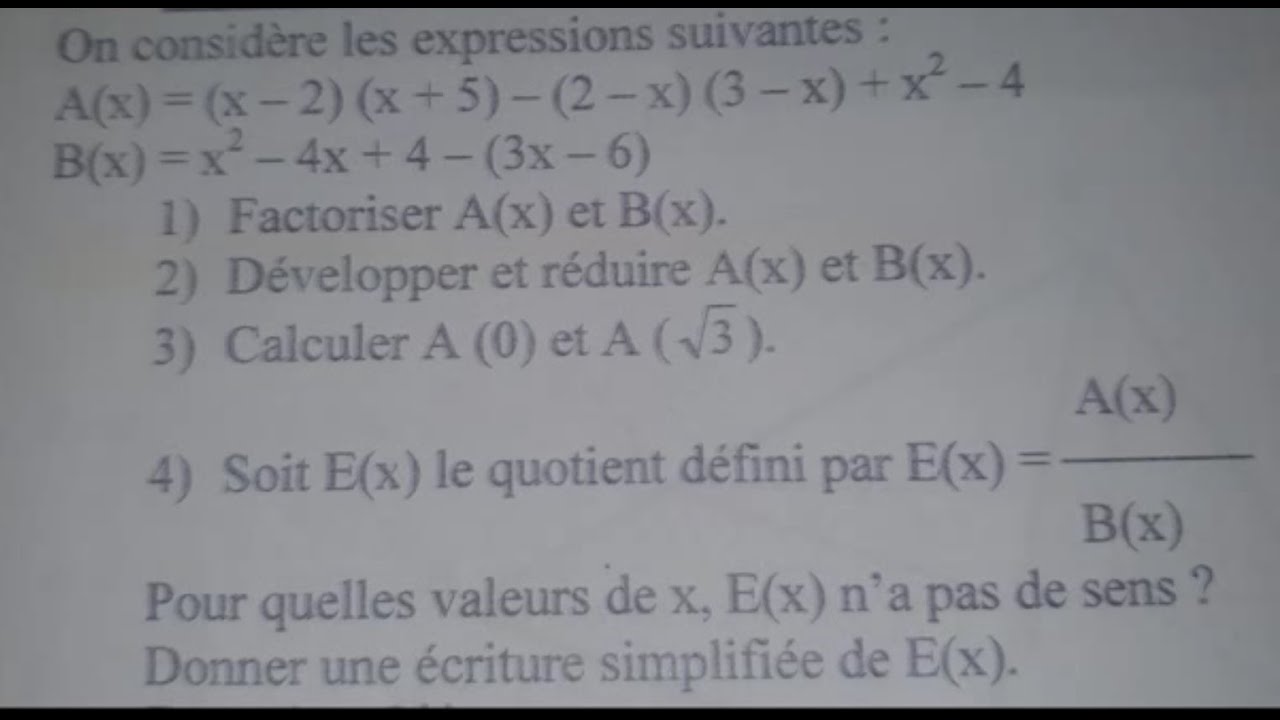 Révisions BFEM 2023 | Maths BFEM | Correction BFEM | activités numériques BFEM - YouTube
