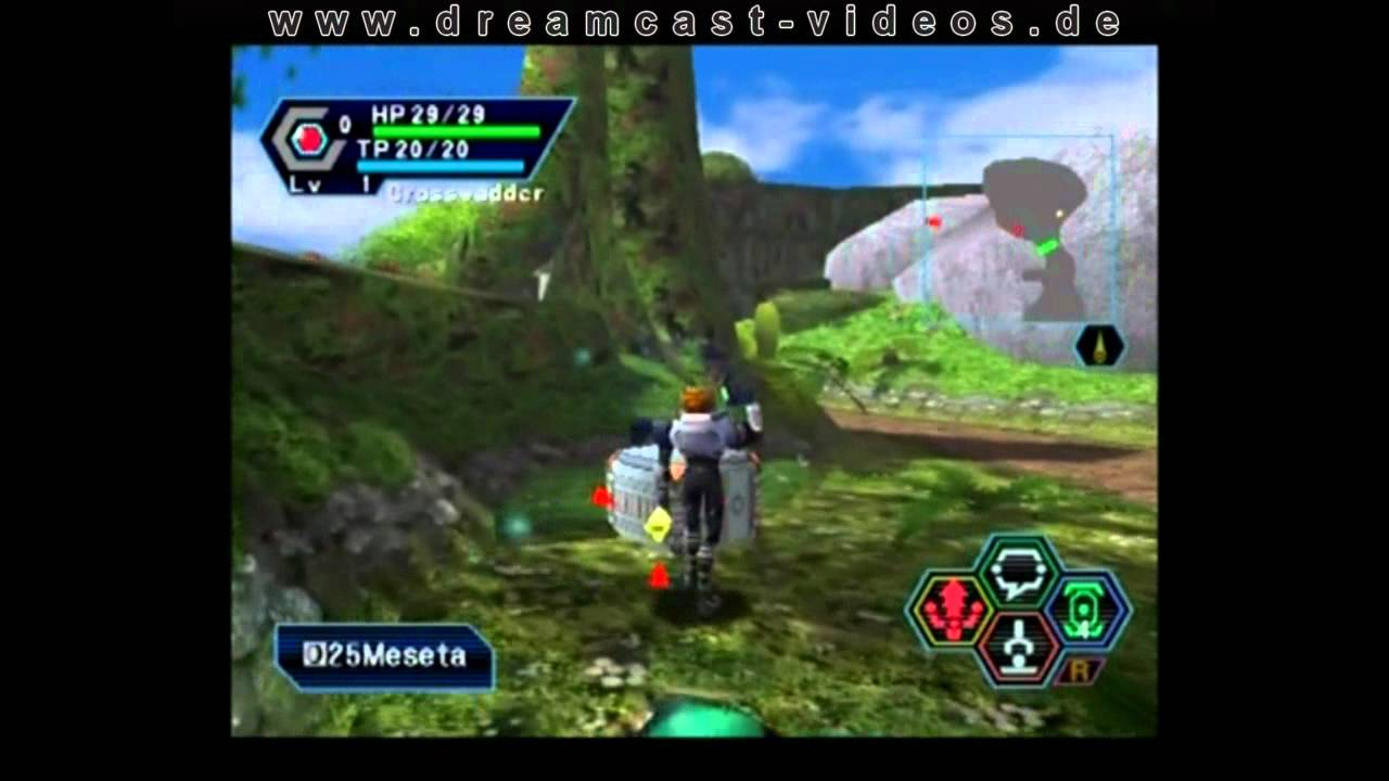 Phantasy Star Online Dreamcast 30 Min. Gameplay - YouTube