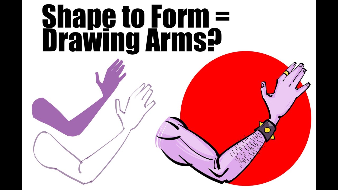 Draw Arms with Shape to Form - YouTube