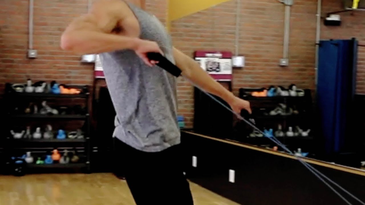 Back: Resistance Band (Attached Low) Alternating Row - YouTube