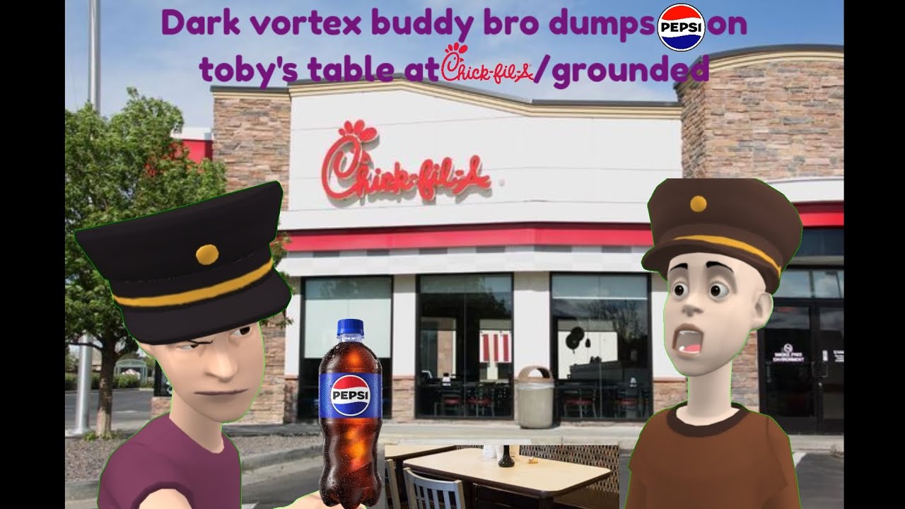 Dark vortex buddy bro dumps pepsi on toby's table at chick-fil-a ...
