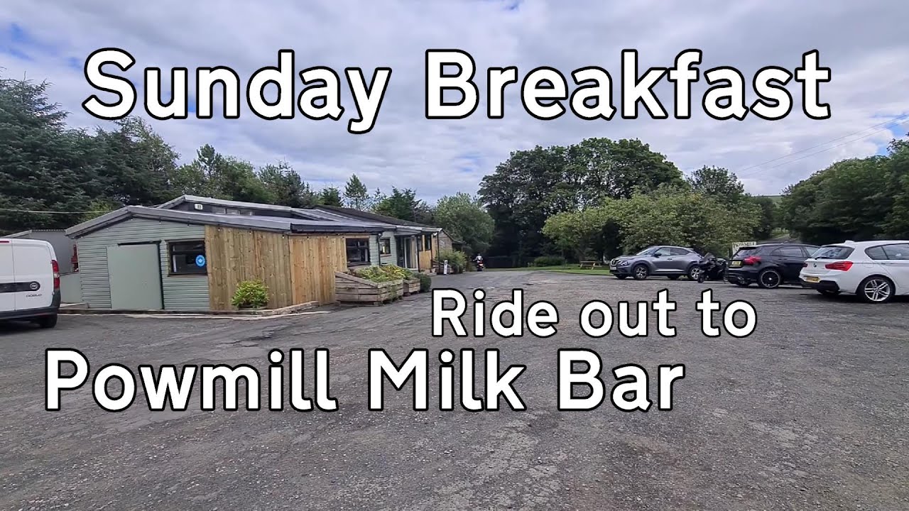 Sunday ride out to Powmill Milk Bar and a breakdown with Alex's GSX1250 ...