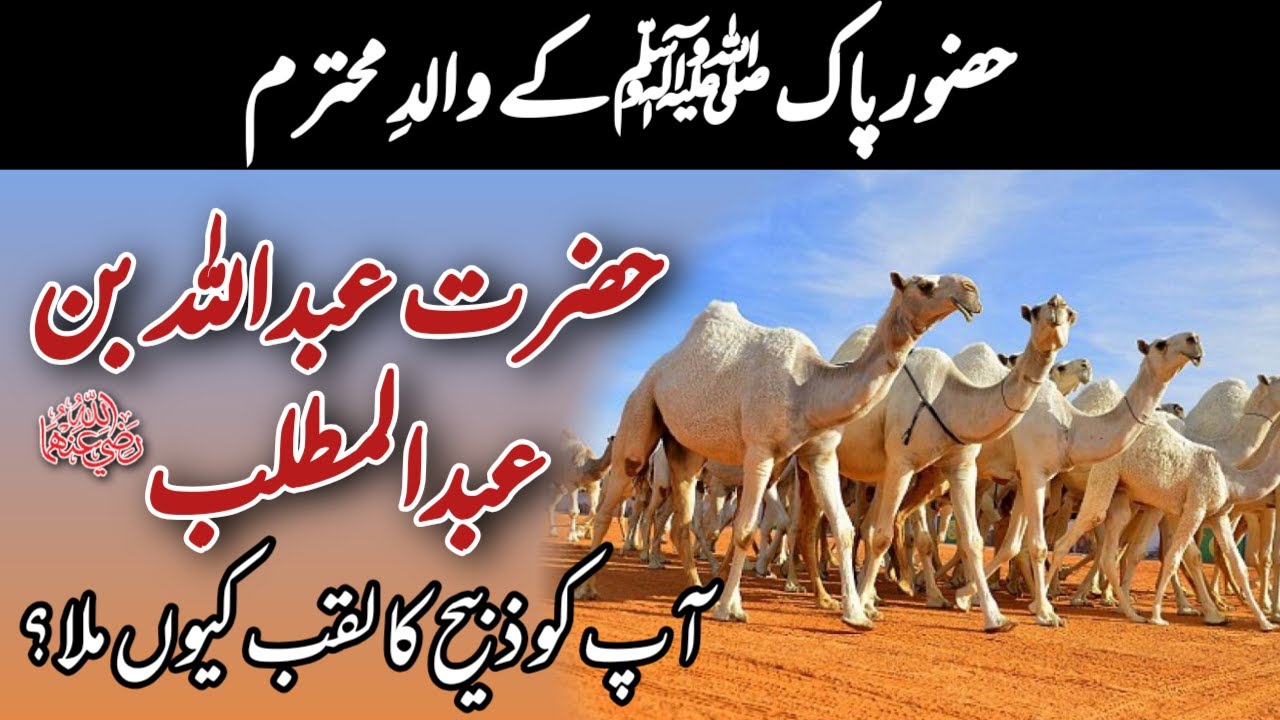 Hazrat Abdullah Bin Abdul Muttalib Ka Waqiya | Father of Prophet ...