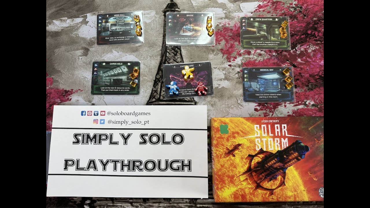 Solar Storm board game solo play through 02 - YouTube