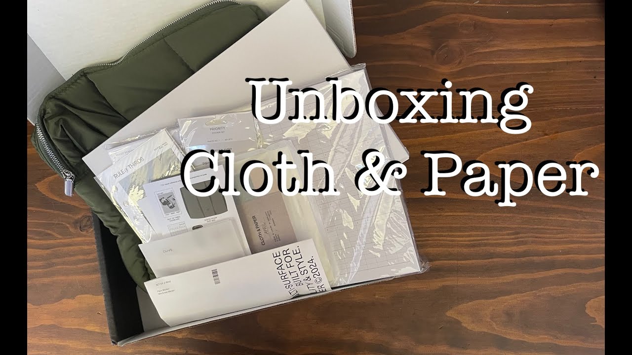 Unboxing Cloth & Paper 04 - YouTube