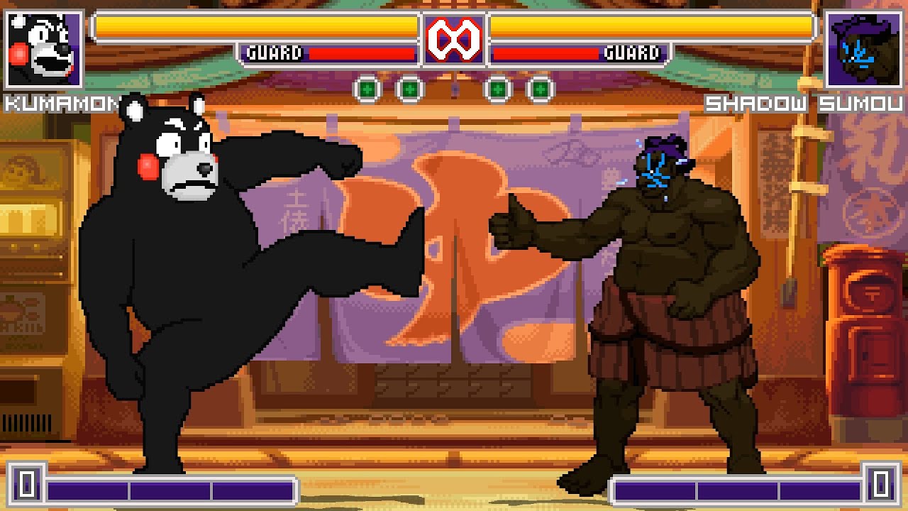 MUGEN - Kumamon vs. Shadow Sumou - Download - YouTube