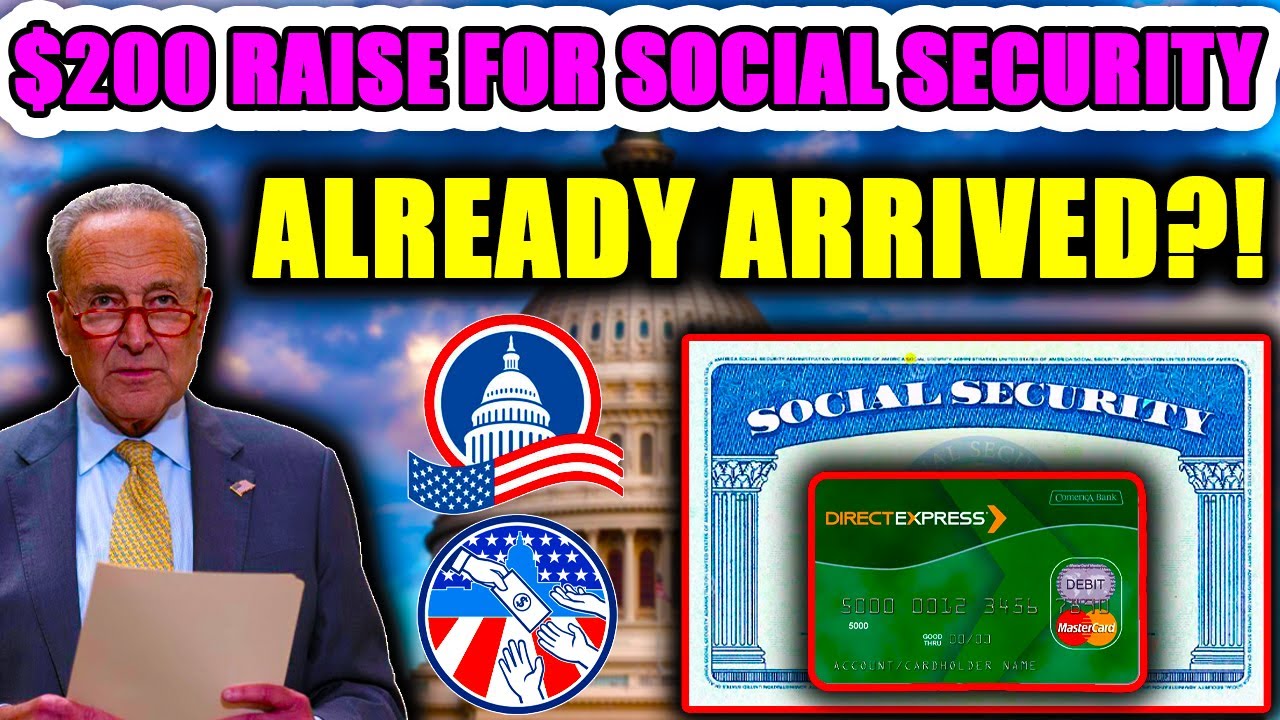 Already Arrived! $200 Raise to Social Security Checks | SOCIAL SECURITY ...