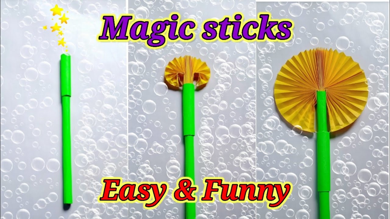 How To Make Easy Magic sticks With Paper || Make Paper Magic sticks ...