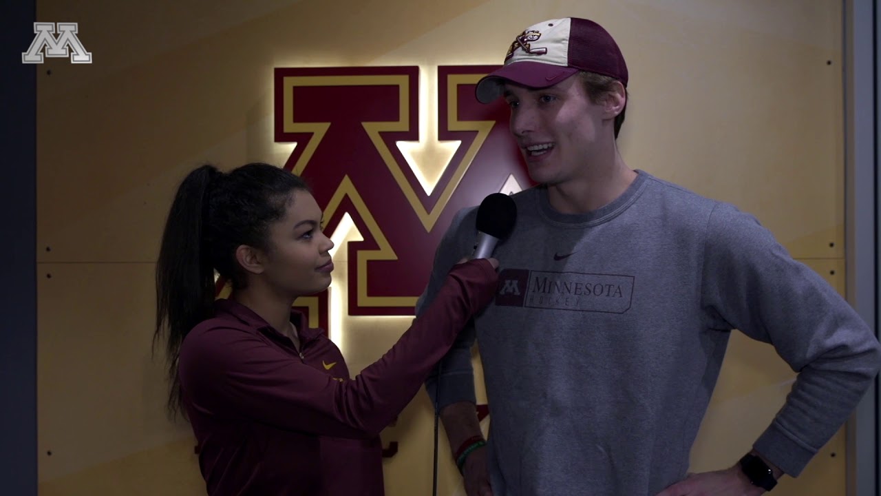 Jack Sadek Previews Gopher Men's Hockey vs. Michigan Series - YouTube
