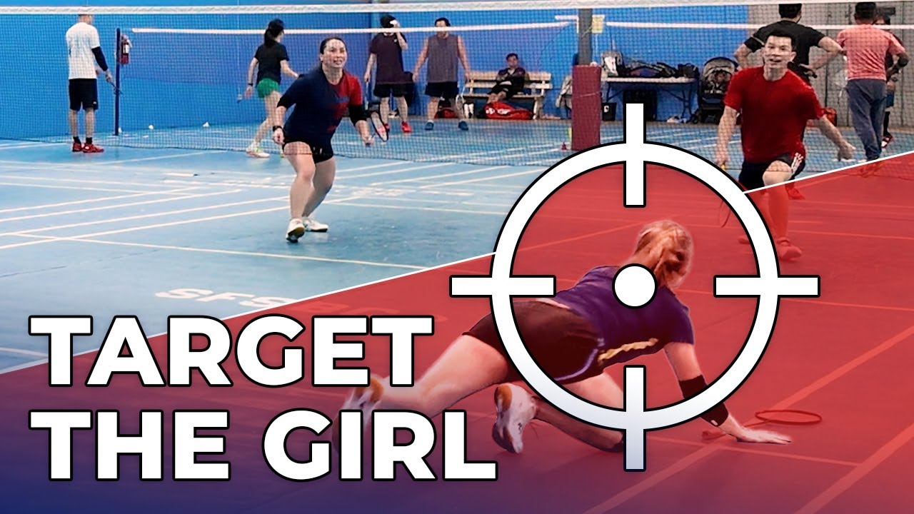 Mixed doubles game plan: targeting the girl | Natalie/Vu vs Van/Minh ...