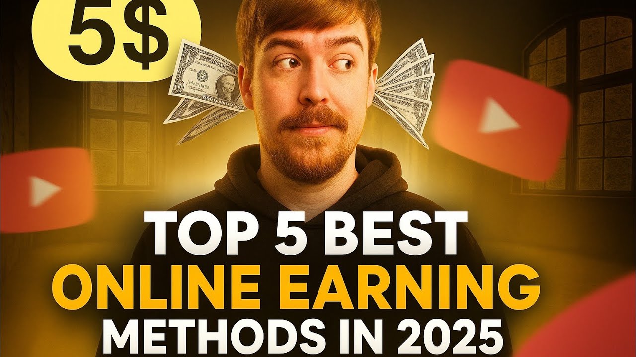 Top 5 Best Online Earning Methods in 2025 | Make Money Online - YouTube