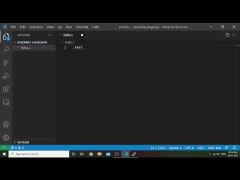 My first Experience with ARM Assembly language| HELLO WORLD PROGRAM ...