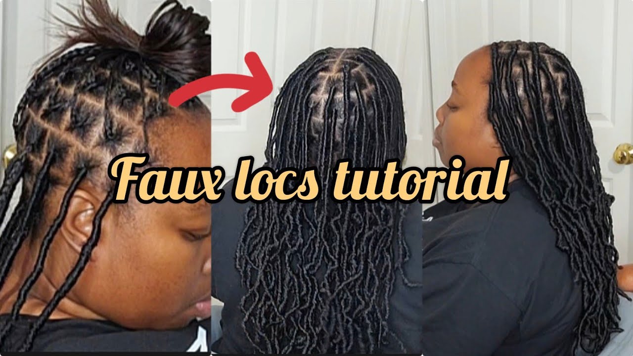 wow🔥how to install crochet faux locs #tutorial #locs - YouTube