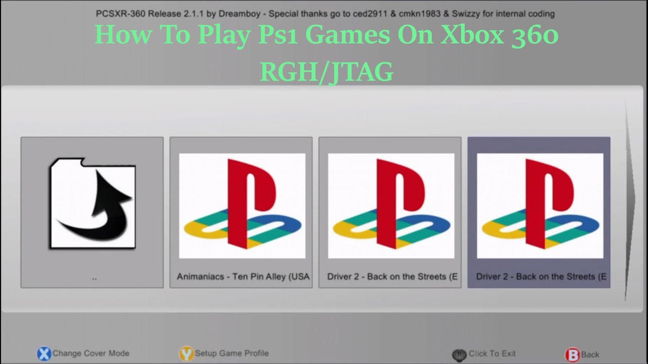 PS1 Games On Xbox 360 - YouTube