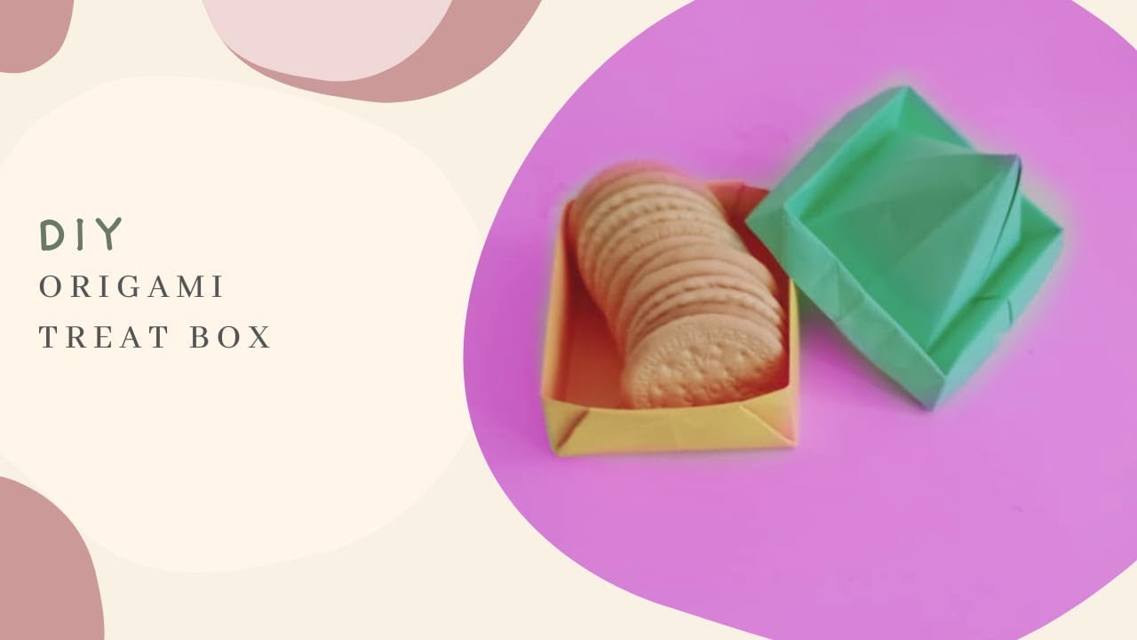 DIY ORIGAMI TREAT BOX - YouTube