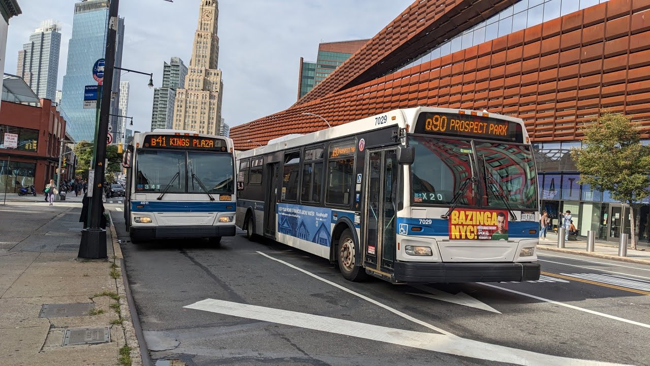 NYCT Bus: Q90 Shuttle Bus Action in Brooklyn with Staten Island ...