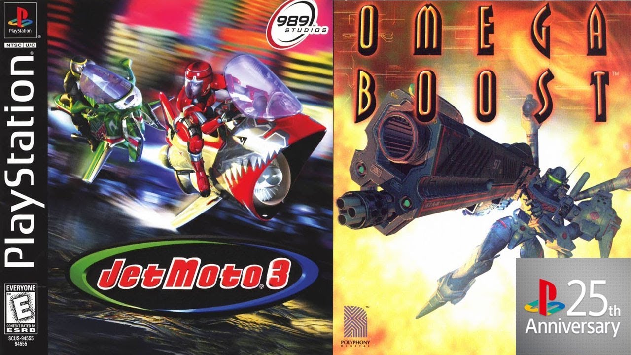 Sony Playstation 25th Anniversary!Jet Moto 3 & Omega Boost ...