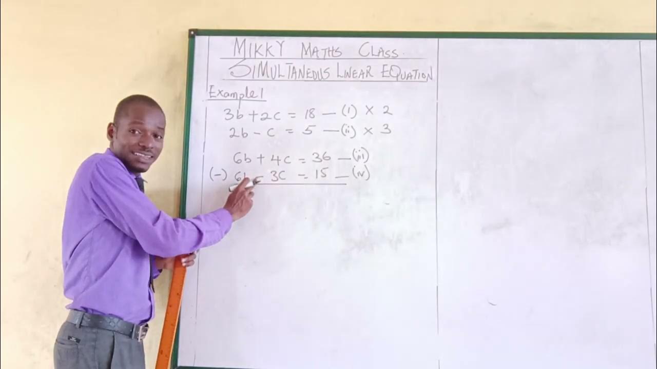 How to solve Simultaneous Linear Equation using the Elimination Method ...