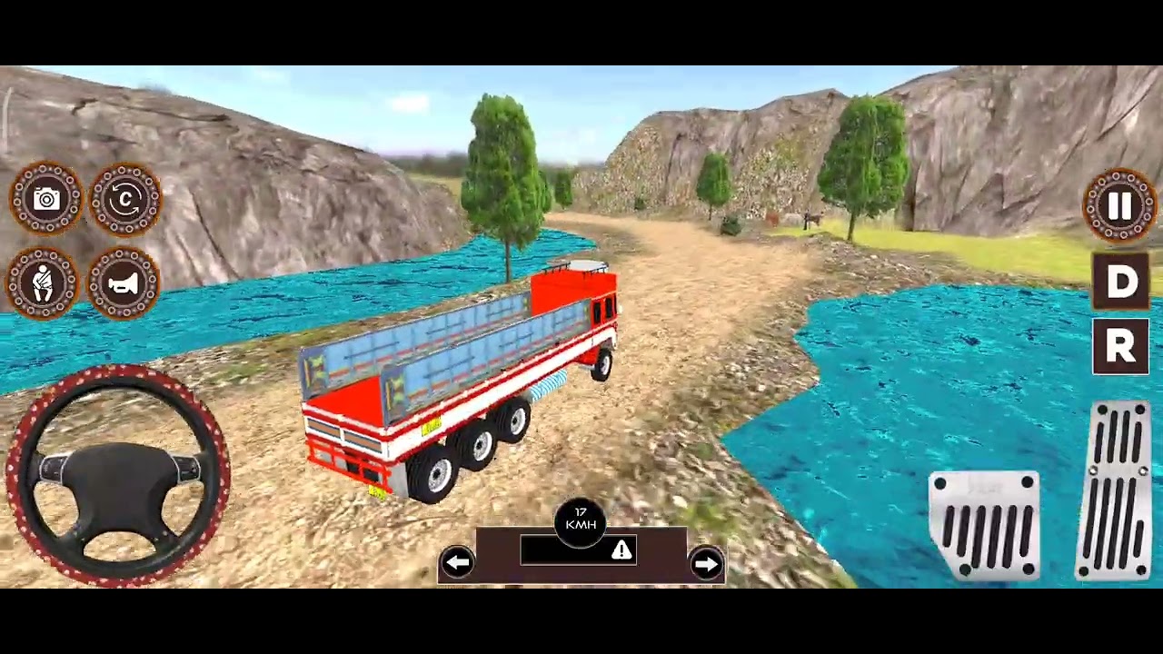 DRIVING INDIAN TRUCK 3D GAMEPLAY VIDEO | DRIVING EMPTY TRUCK 🚛 FOR ...