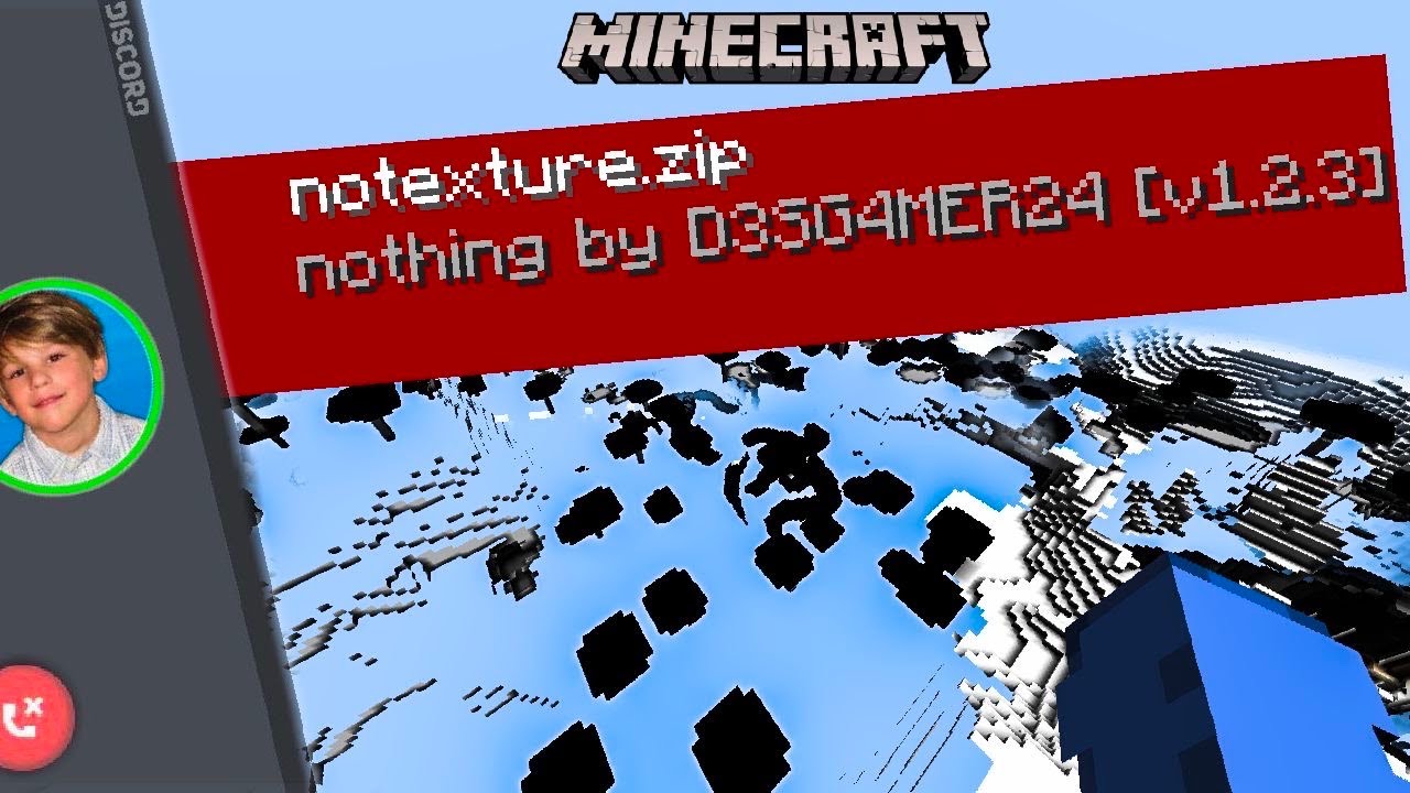 Minecraft With No Textures…. - YouTube
